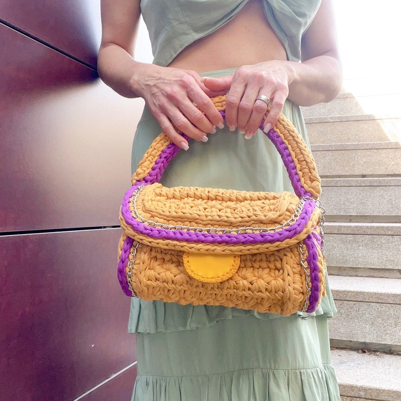 Knit Hand Bag - Etsy