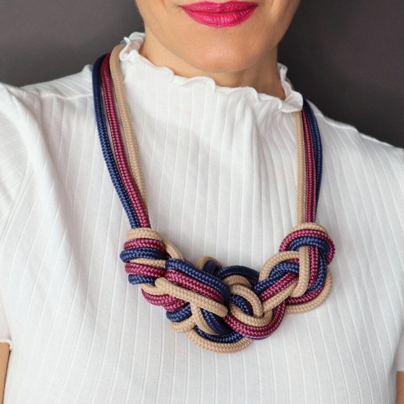 Knot Rope Necklace - Etsy
