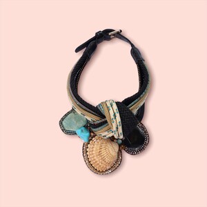 Knot Shell Bib Necklace Seashell Statement Necklace Hand - Etsy