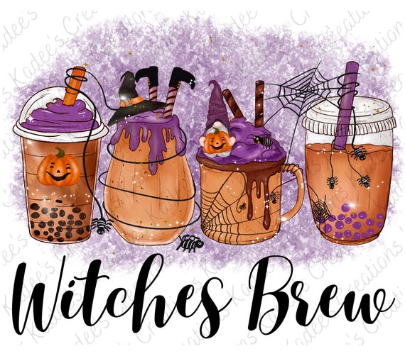 DIGITAL DOWNLOAND PNG Witches Brew Coffee Halloween - Etsy Australia