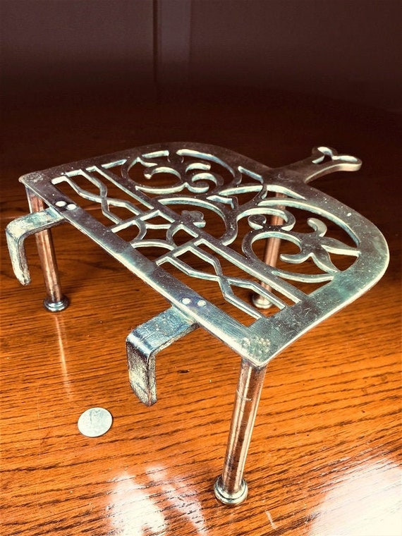 Antique English Brass Fire Bar Trivet Standing Trivet English | Etsy