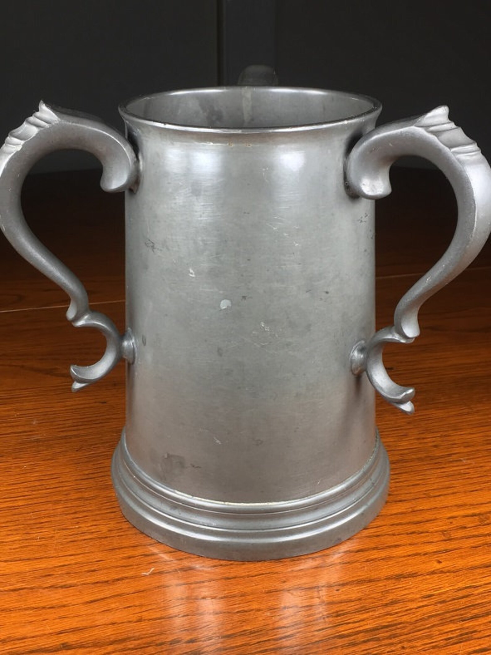 Classic Glass Bottom Pewter Tankard - Etsy