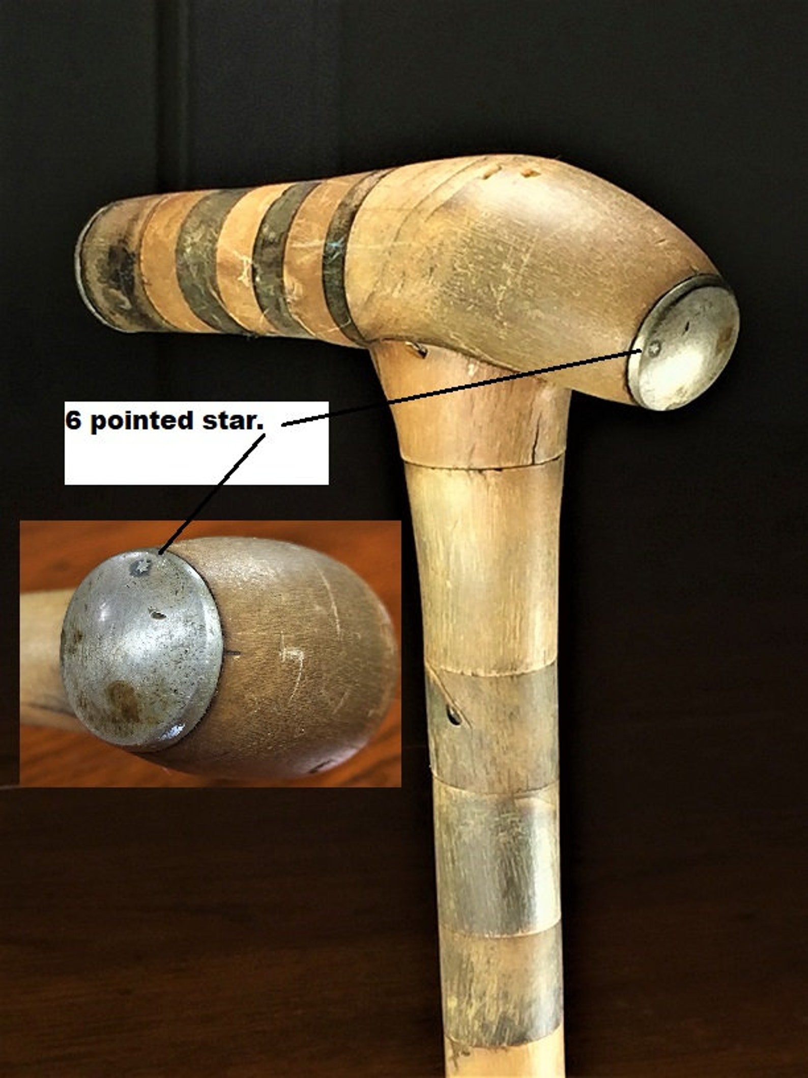 Antique Bone Walking Cane - Etsy