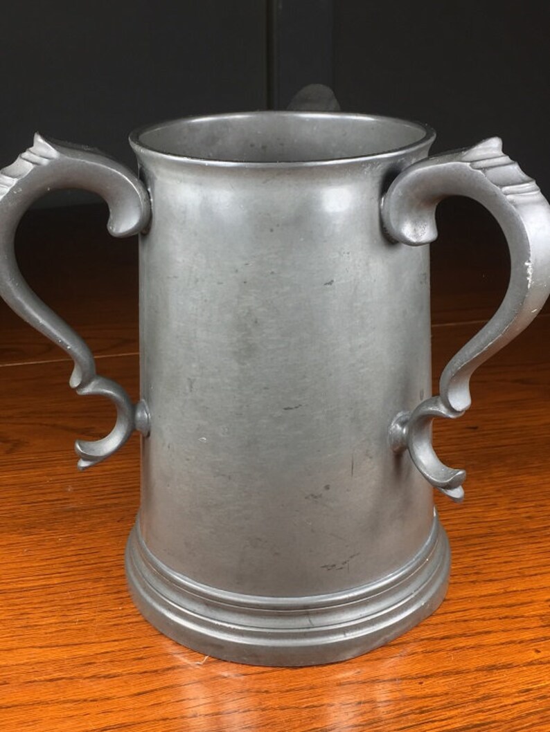 Classic Glass Bottom Pewter Tankard - Etsy