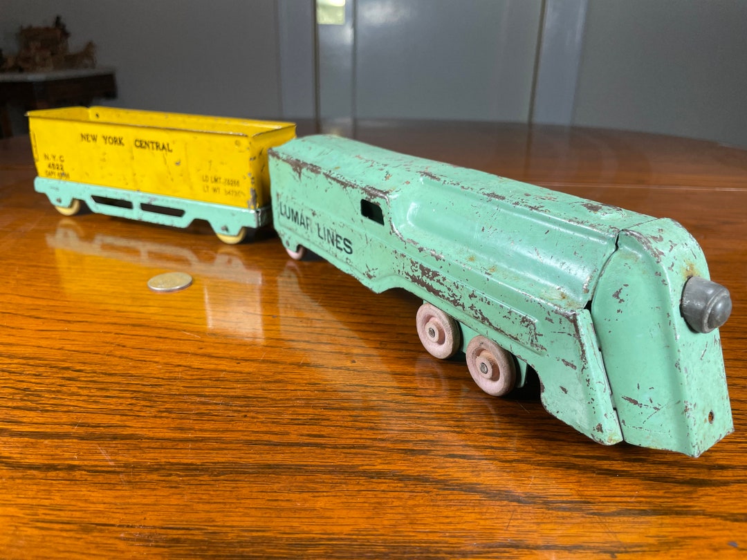 1940s Marx Lumar Lines Floor Push Train With New York Central - Etsy