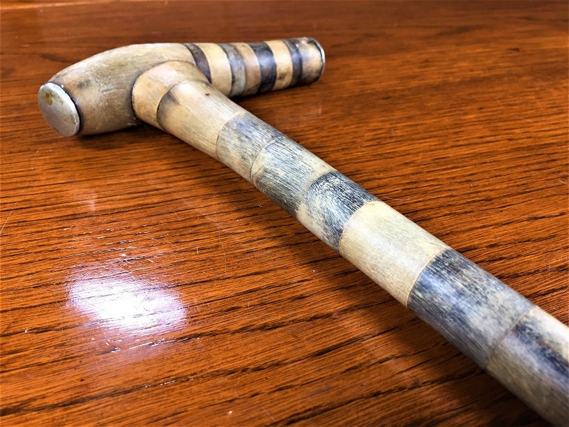Antique Bone Walking Cane - Etsy