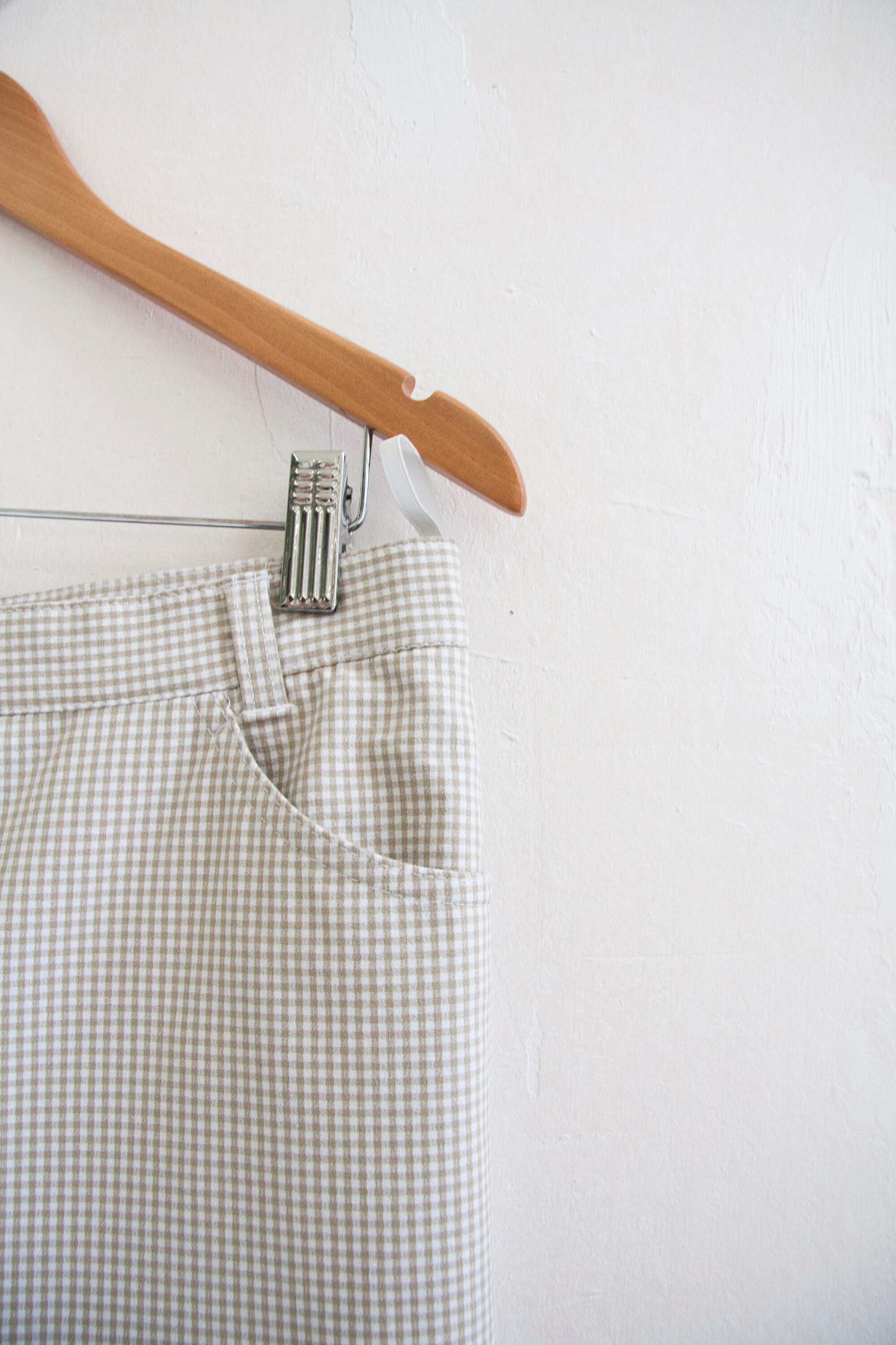 Checked Mom Pants 33 Gingham Mom Pants 80s White Mom Pants | Etsy