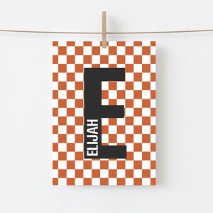 Custom Initial Print, Printable Letter Name Personalised Wall Art, Boys ...
