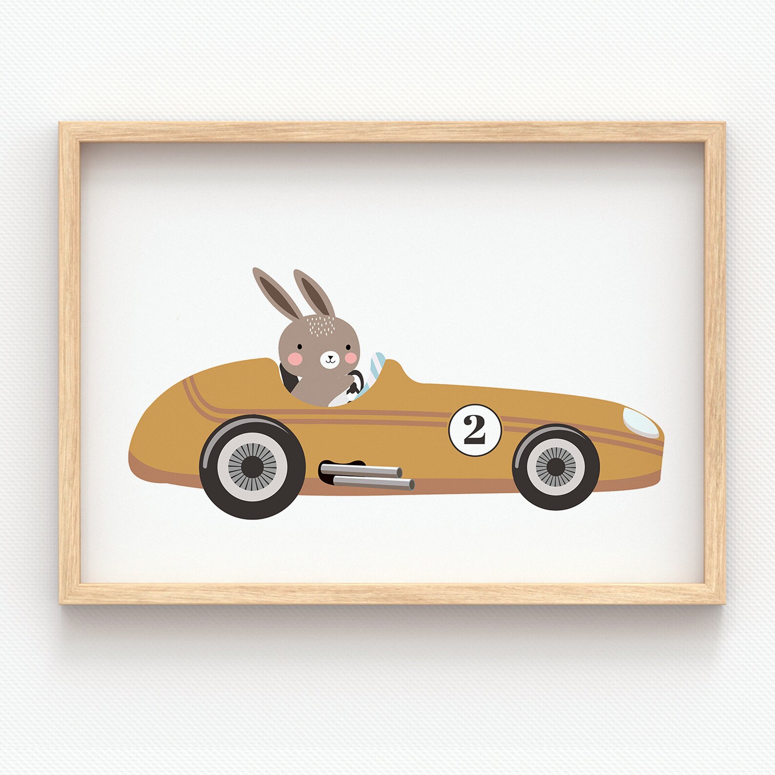 Vintage Race Car Nursery Prints. Baby Boy, Racing Car Wall Art, Print ...