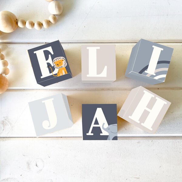 Shop Baby Name Blocks Online - Etsy