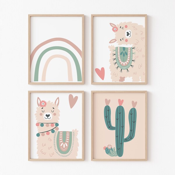 Llama Nursery Print - Etsy