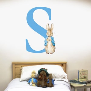 Peter Rabbit Letter & Name Wall Sticker - Officially Licensed Artwork ...