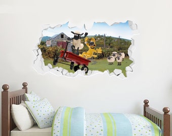 Shaun the Sheep Stickers - Etsy