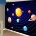 Space Wall Mural - Solar System Planets Full Wall Mural Kids Art - Etsy