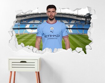 Manchester City Wall Sticker - Etsy