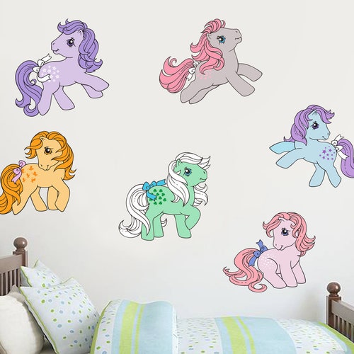 My Little Pony Pony Wall Sticker Set Decal Art Vinyl Mural - Etsy