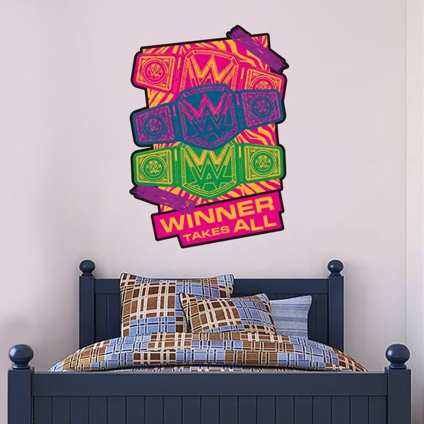 Wwe Wall Decal - Etsy