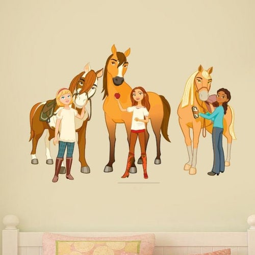 Spirit Riding Free Lucky & Spirit Personalised Wall Sticker - Etsy