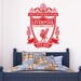 Liverpool Football Club One Colour Crest Wall Decal LFC | Etsy