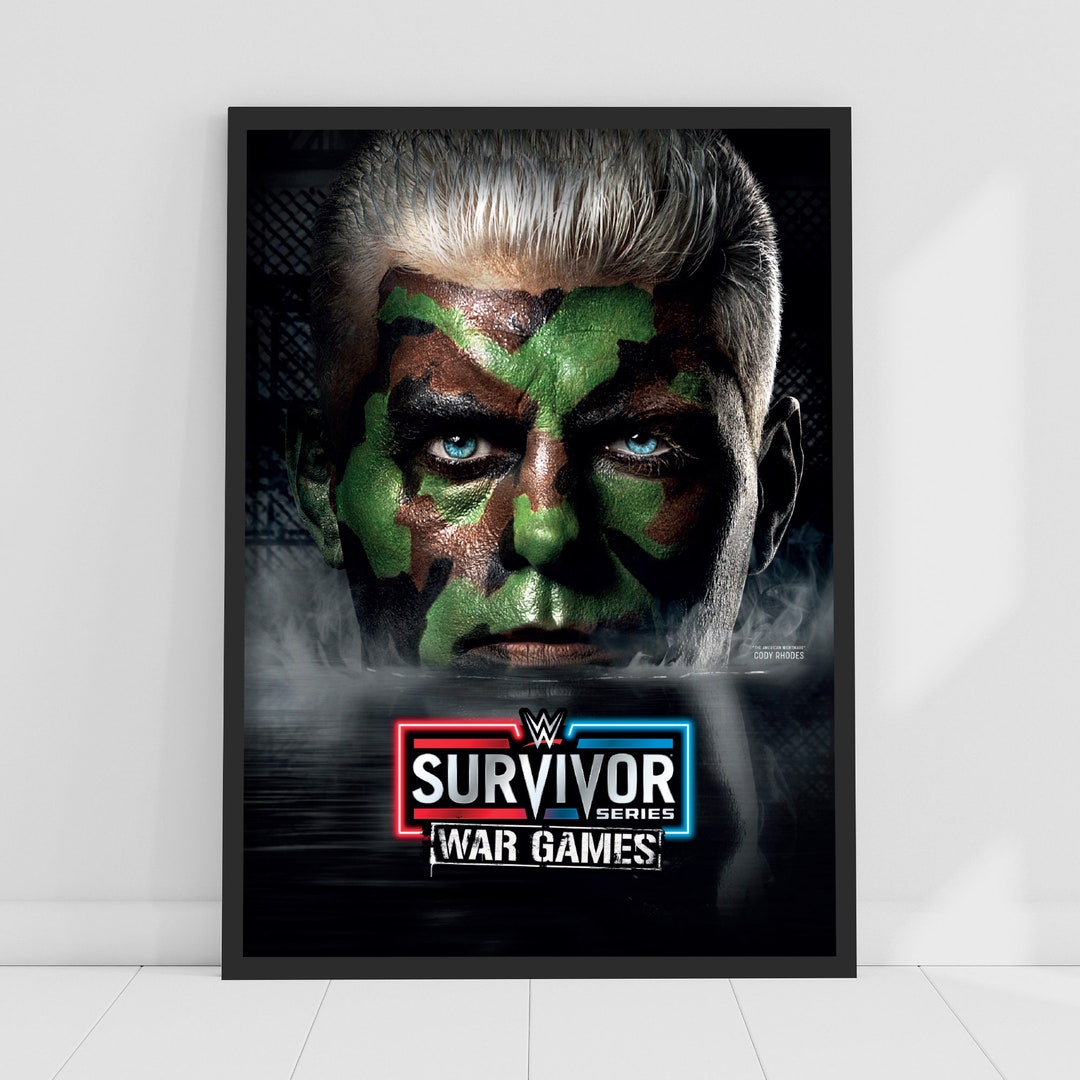 WWE Print - Cody Rhodes Survivor War Games Poster Wrestling Wall Art - Etsy