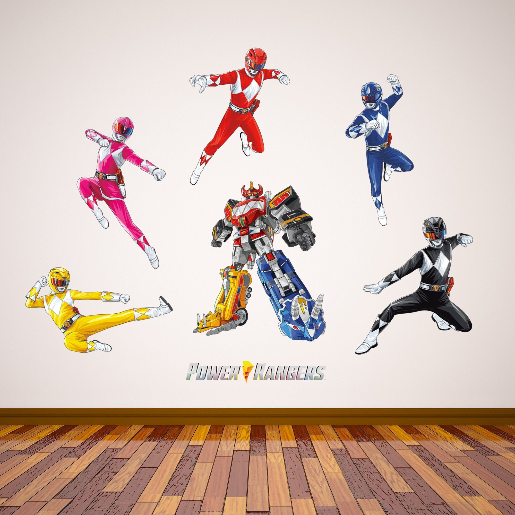 Power Rangers Characters Wall Sticker Set Kids Bedroom Decal - Etsy UK
