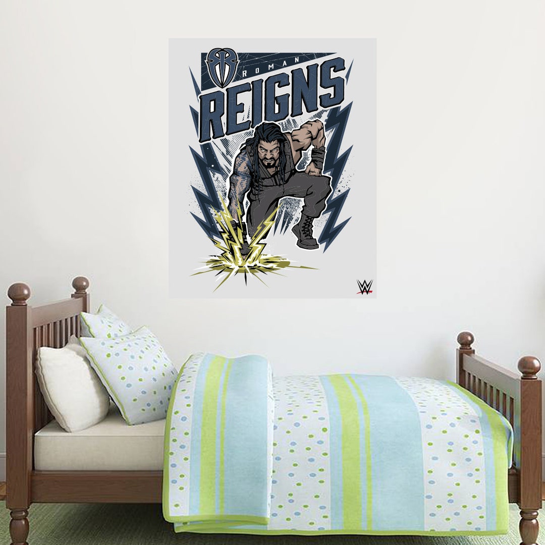 WWE - Roman Reigns Graphic Wall Sticker 01 - Etsy