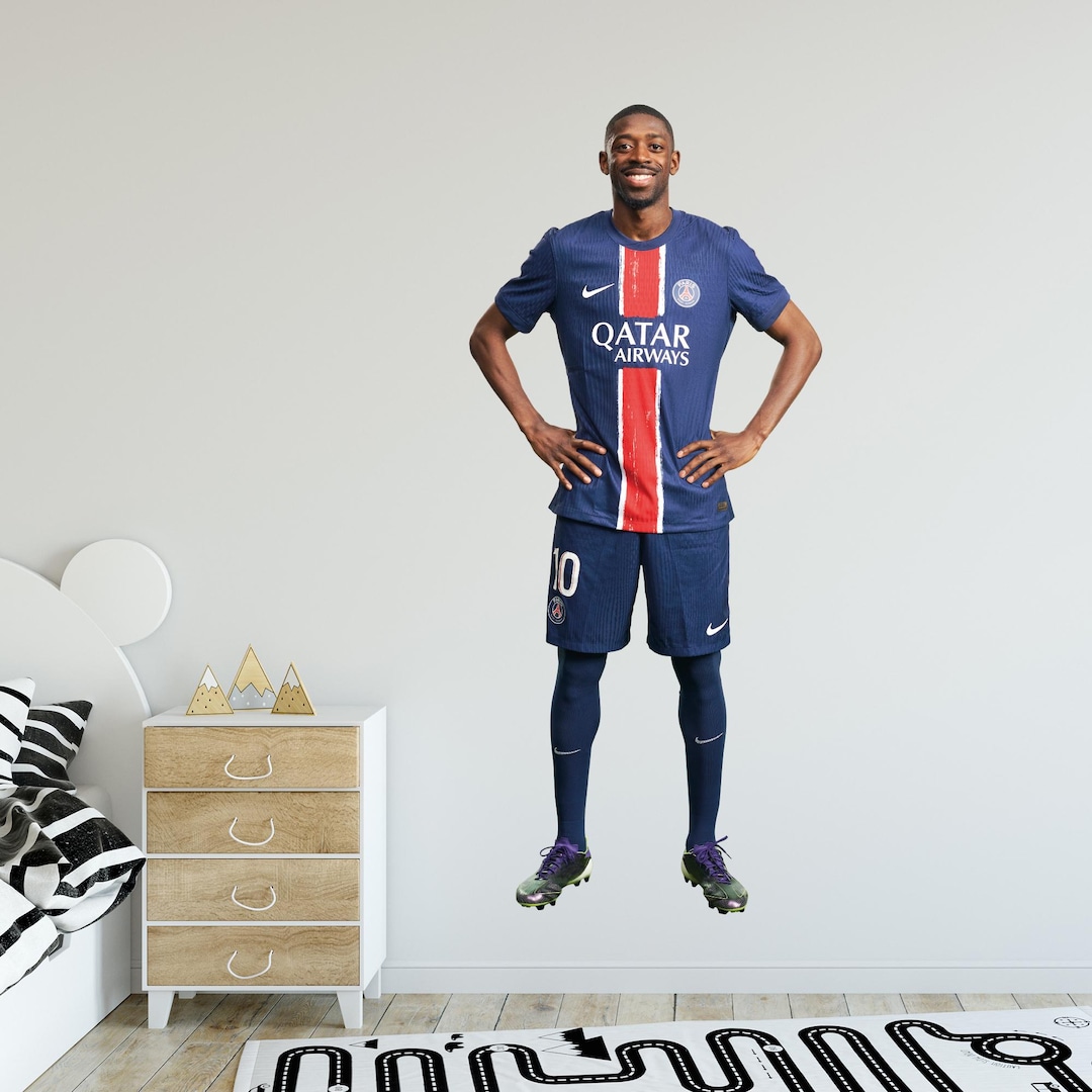 Paris Saint-germain Wall Sticker - Dembele 24-25 Player Wall Decal PSG ...