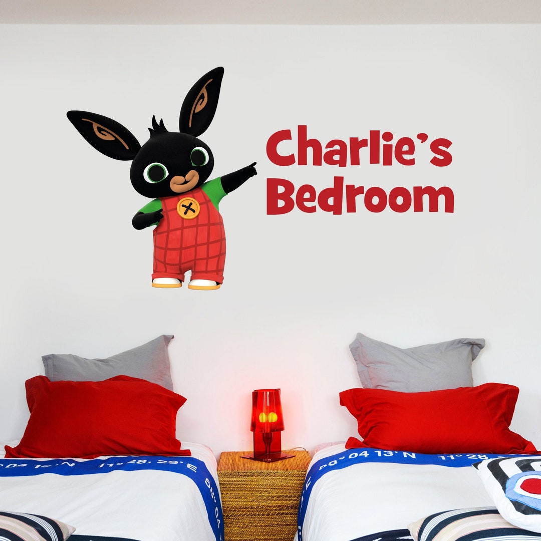 Bing Bing Pointing Personalised Name Wall Sticker Decal Art - Etsy