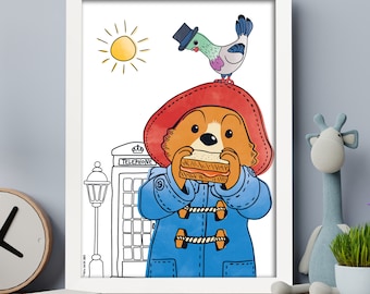 Vintage Paddington Bear Mirror - Etsy Vintage Paddington Bear Mirror - Etsy