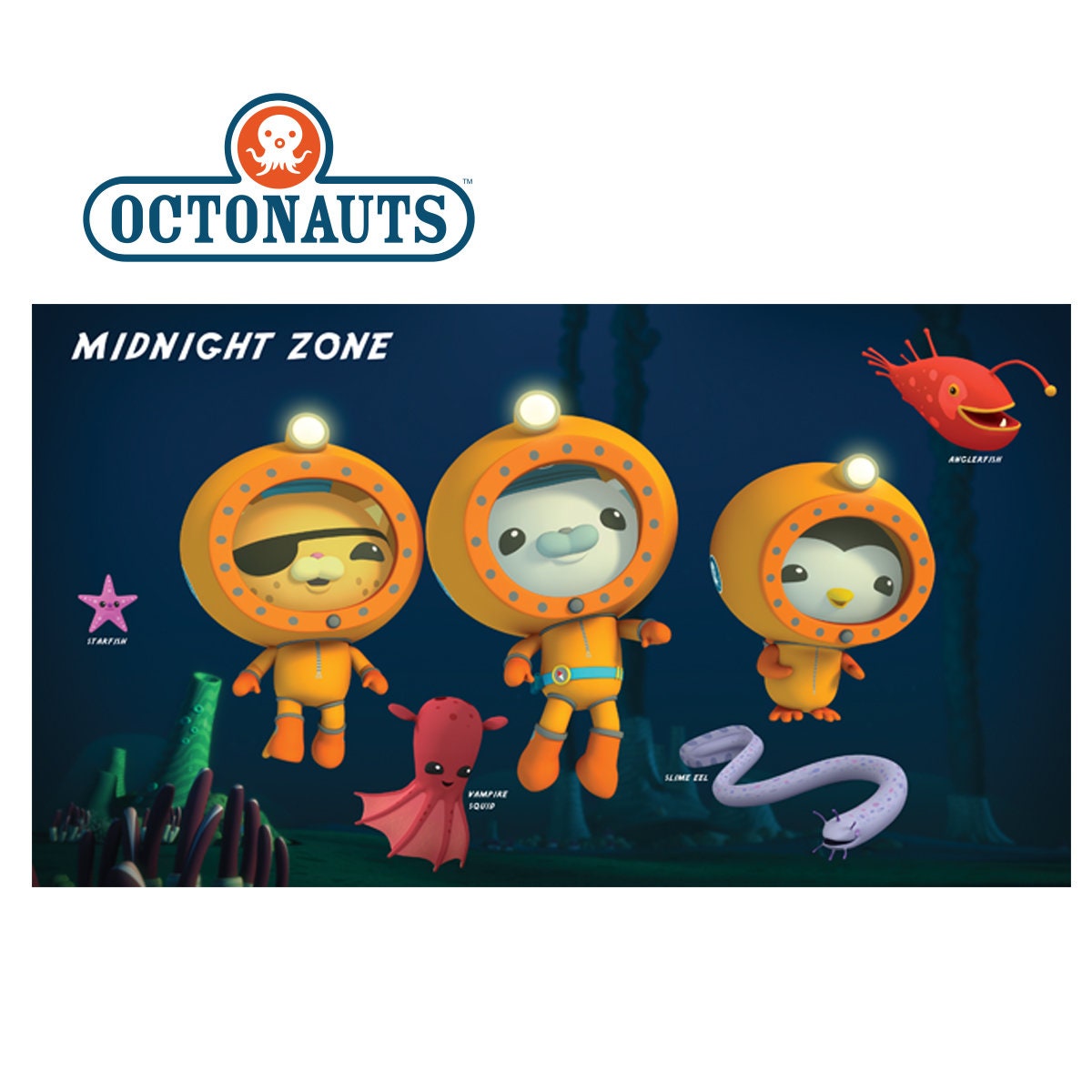 Official Octonauts Midnight Zone Wall Sticker Mural - Vinyl Decal ...