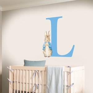 Peter Rabbit Letter & Name Wall Sticker Officially Licensed Artwork - Etsy