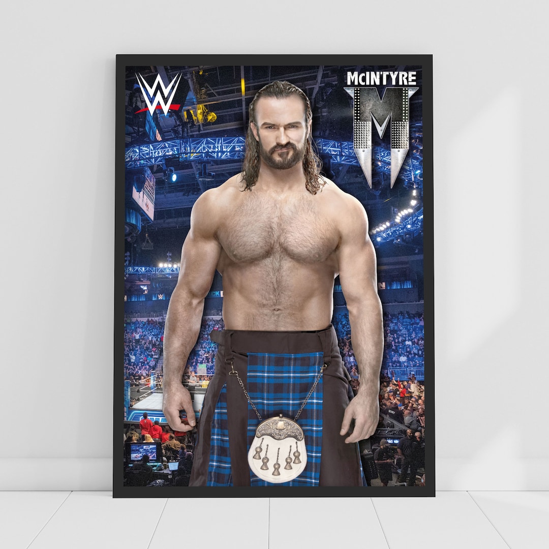 WWE Print - Drew Mcintyre Crowd Poster Wrestling Wall Art - Etsy
