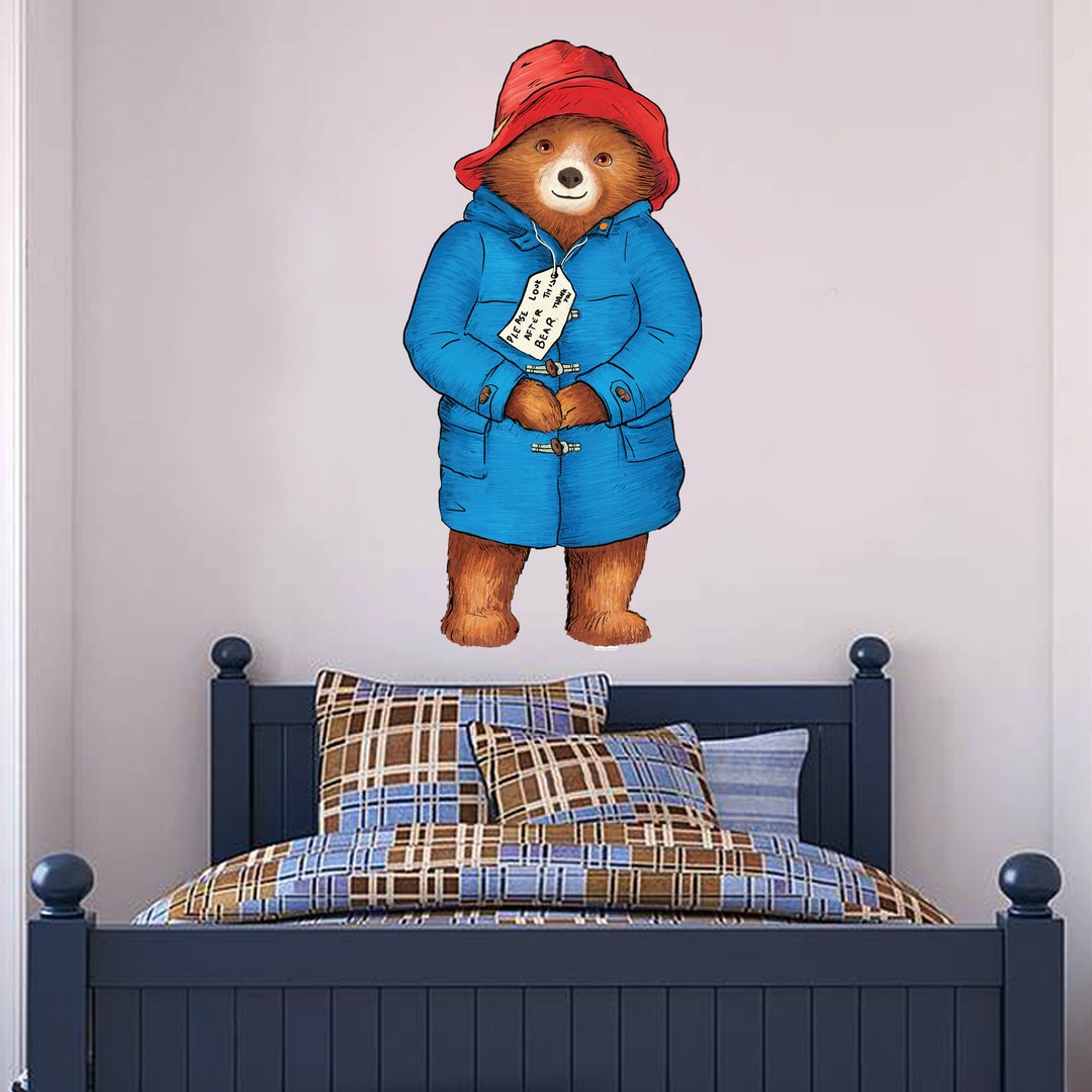 Paddington Bear Wall Sticker - Paddington 001 - Etsy