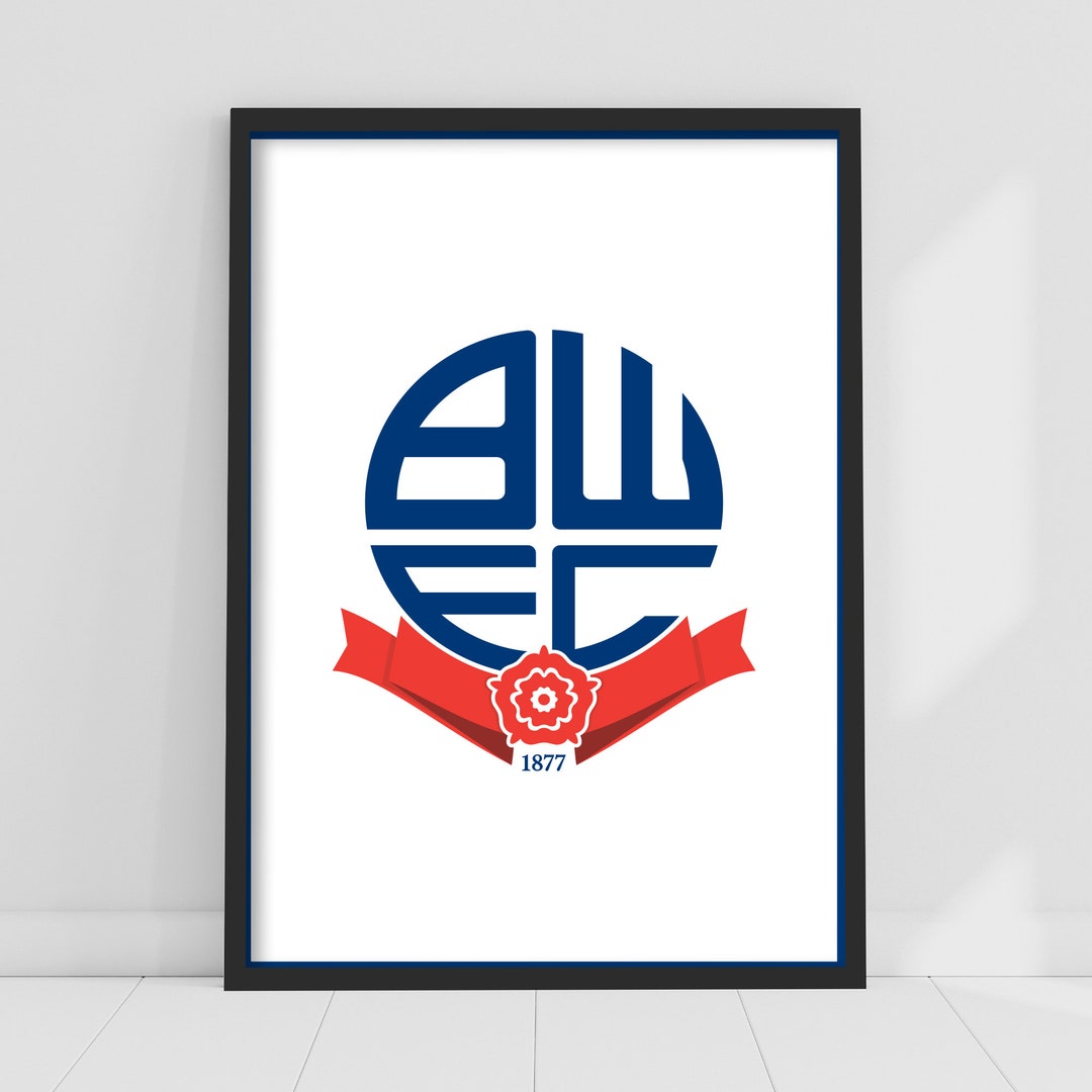Bolton Wanderers Football Club Official Crest Print White Poster - Etsy