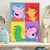 Peppa Pig Print Peppa and Friends Puddles Doodle Poster Wall Art - Etsy