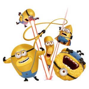 Despicable Me 4 - Mega Minions Group Wall Sticker - Etsy