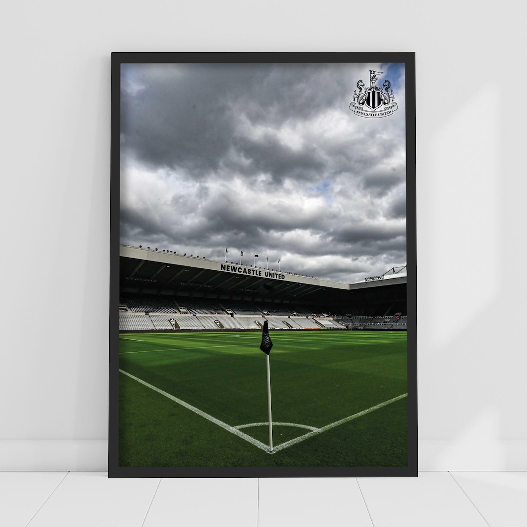 Newcastle United FC Print - Stadium From Corner Flag Poster Football ...