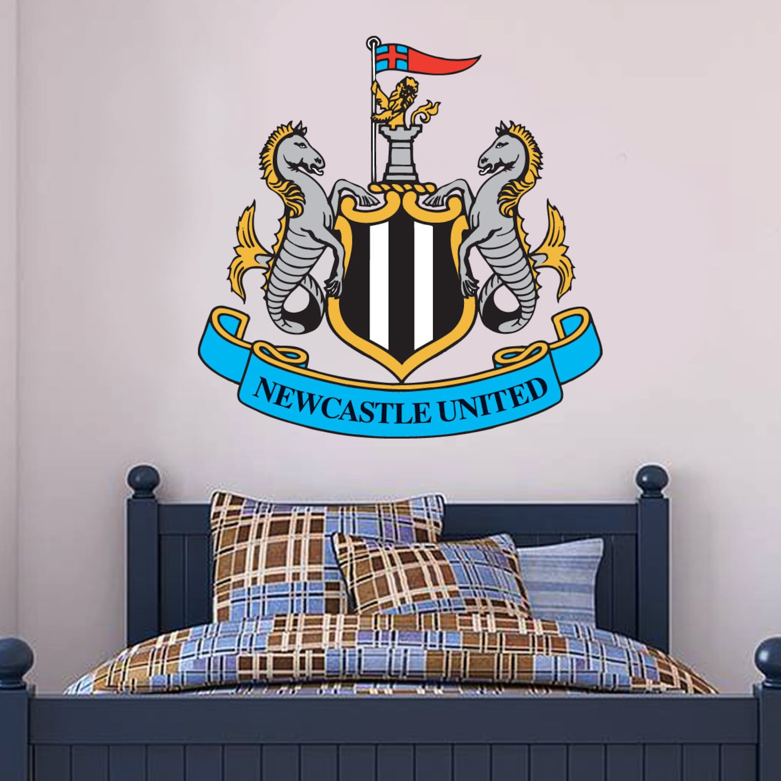 Newcastle United Football Club Crest Mural Toons Wall - Etsy UK