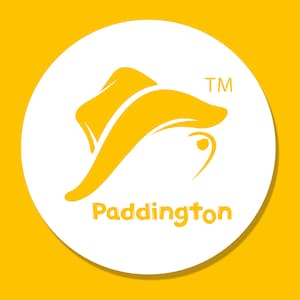 Paddington Bear TV Print - Blue Letter and Personalised Name Wall Art ...