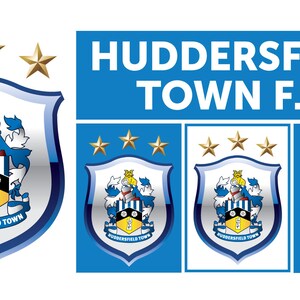 Huddersfield Town Football Club Crest Terriers Wall - Etsy