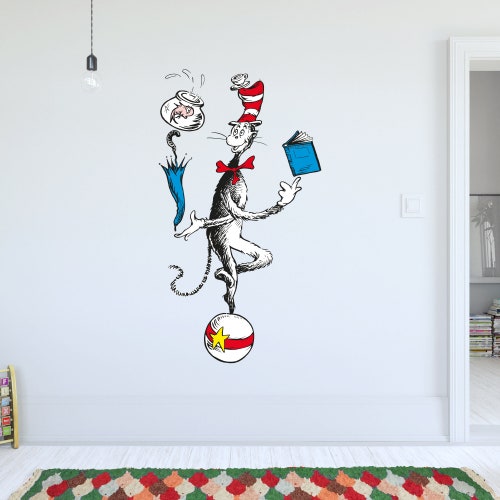 Dr Seuss Poster Dr Seuss Books Cat in the Hat Preschool - Etsy