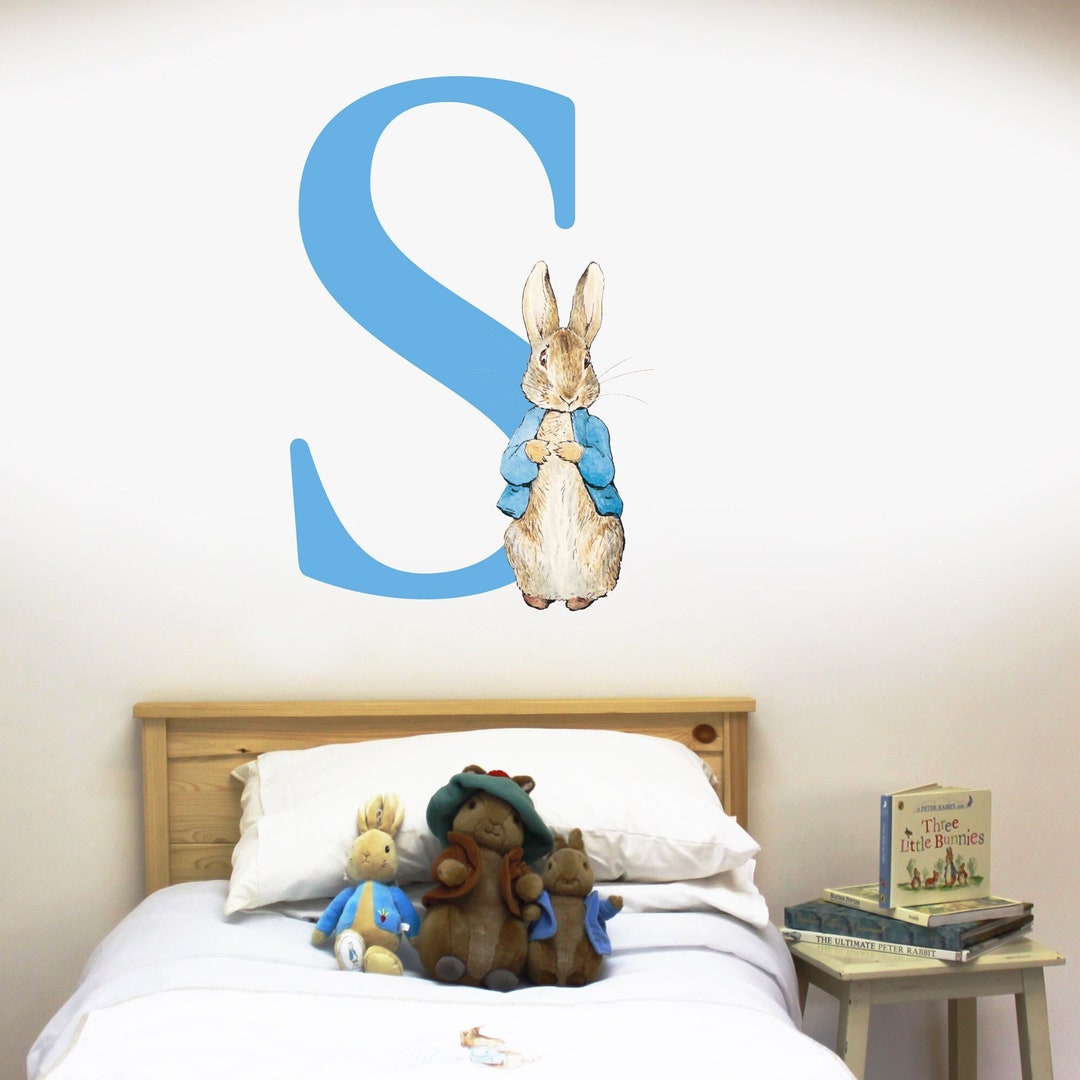 Peter Rabbit Letter & Name Wall Sticker - Officially Licensed Artwork ...