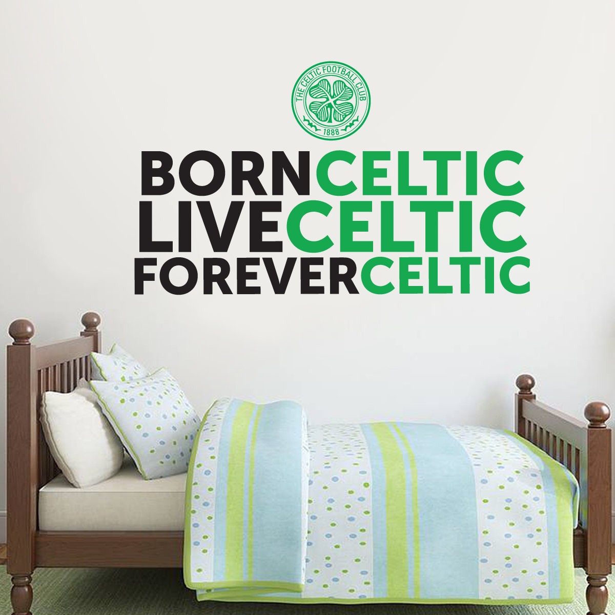 Celtic Football Club Born Live Forever Quote Decal Celts - Etsy UK