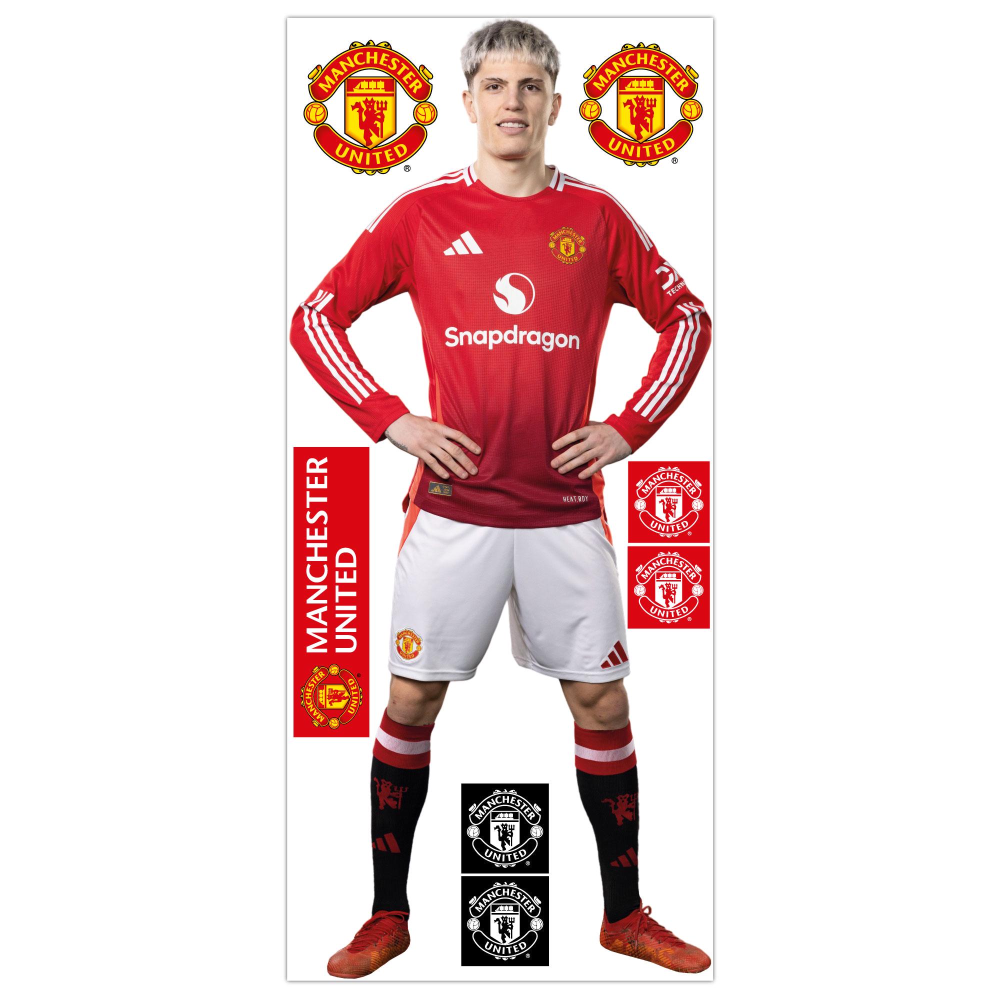Manchester United FC Wall Sticker - Garnacho 24/25 Player + MUFC Decals ...