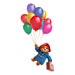 Paddington TV Wall Sticker - Bunch of Balloons Wall Decal Kids Art ...