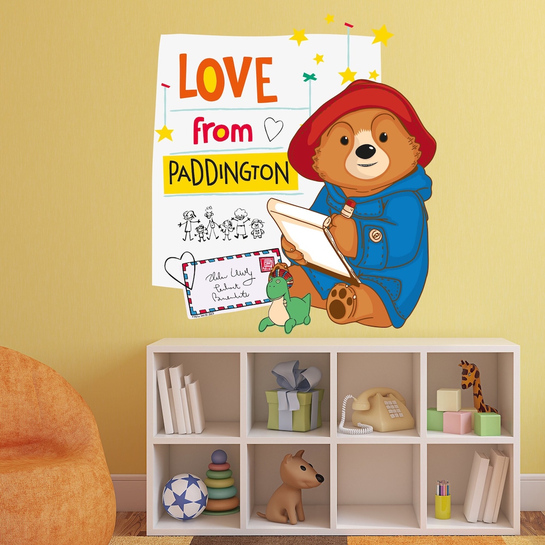 Paddington TV Wall Sticker - Love From Letter Wall Decal Kids Art - Etsy