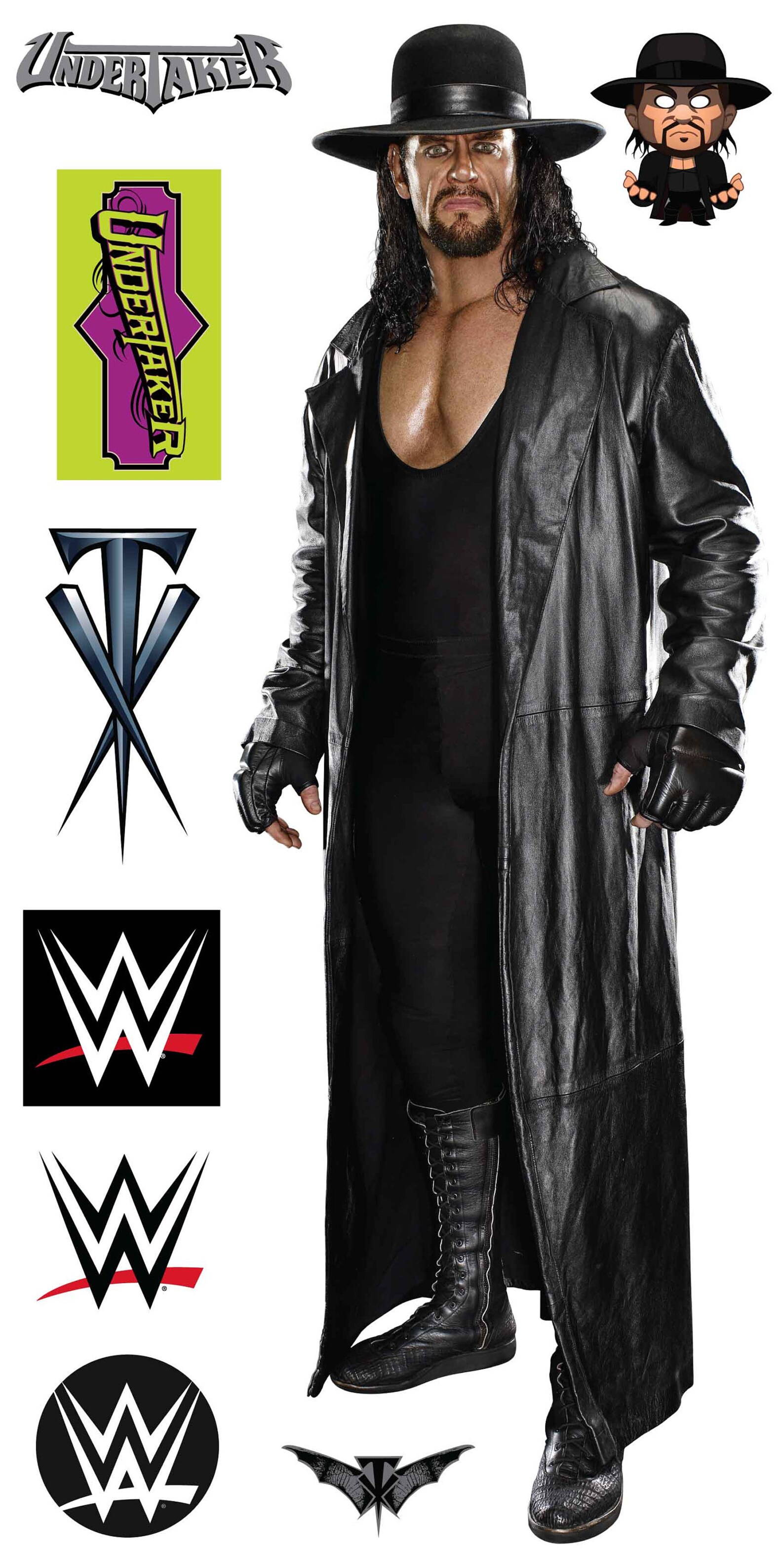 WWE Undertaker Wrestler Decal 47 Bonus Wall Sticker Set - Etsy