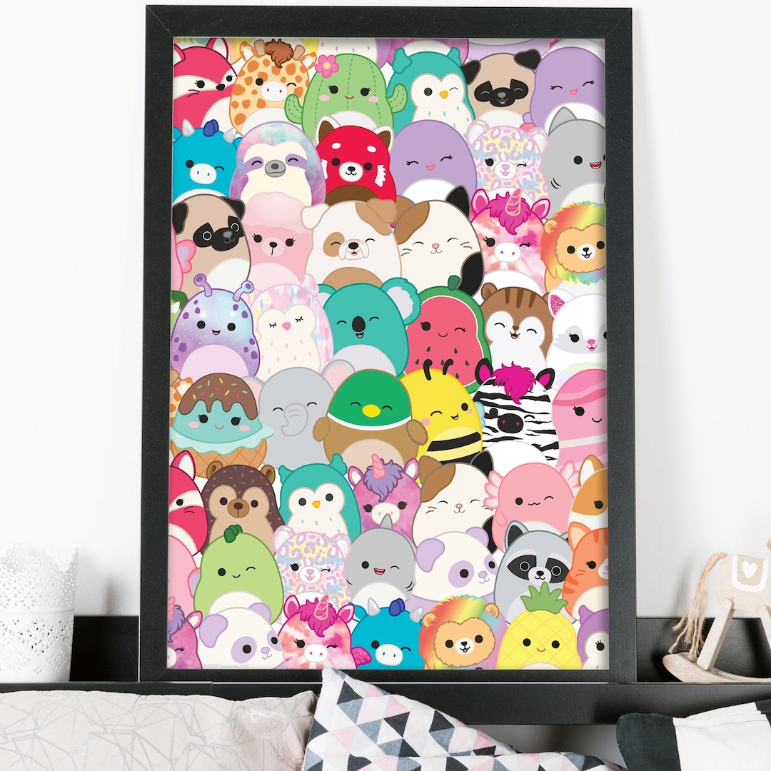 Squishmallows Print - Character Collage Poster Wall Art - Etsy