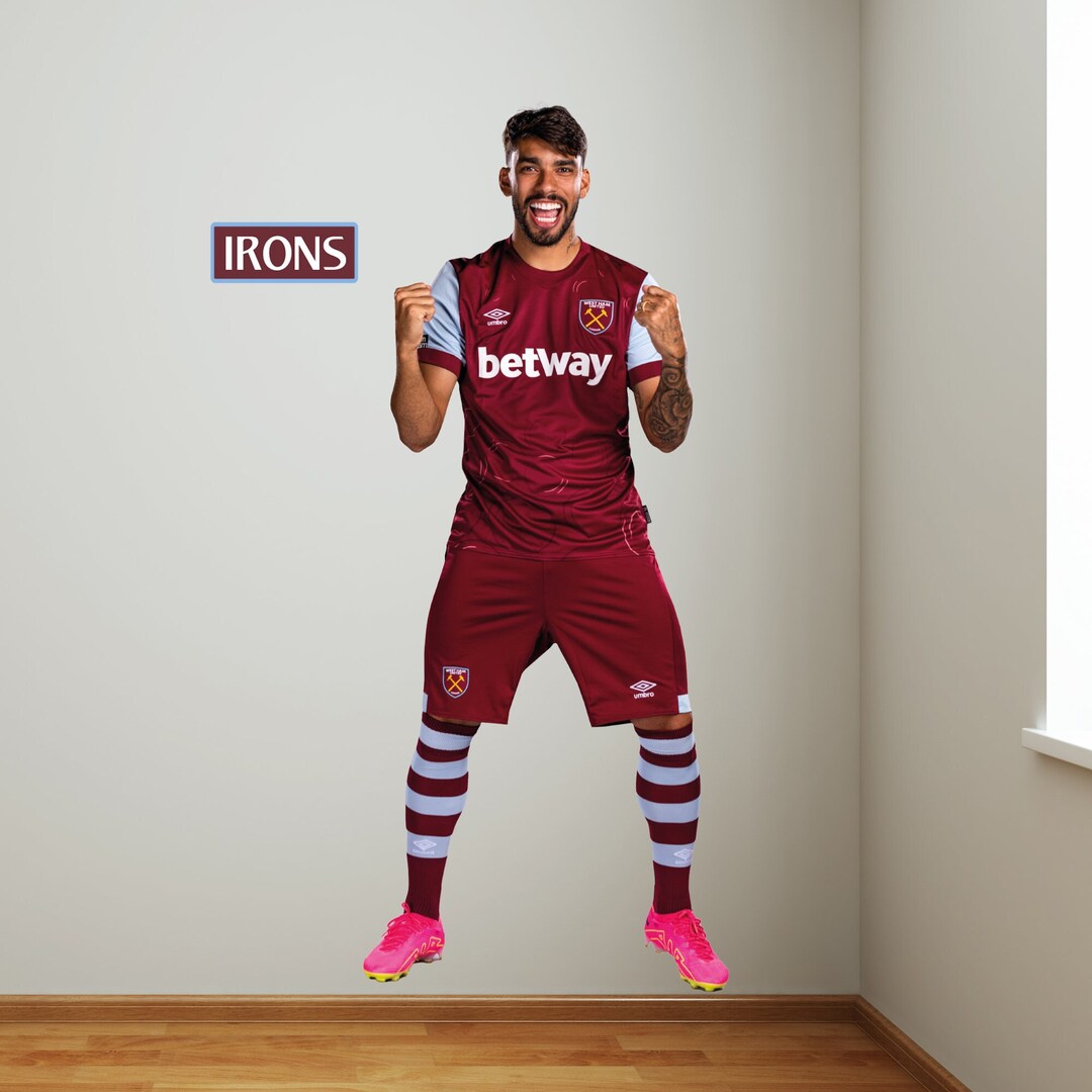 West Ham United Wall Sticker - Paqueta 23/24 Player Wall Sticker ...
