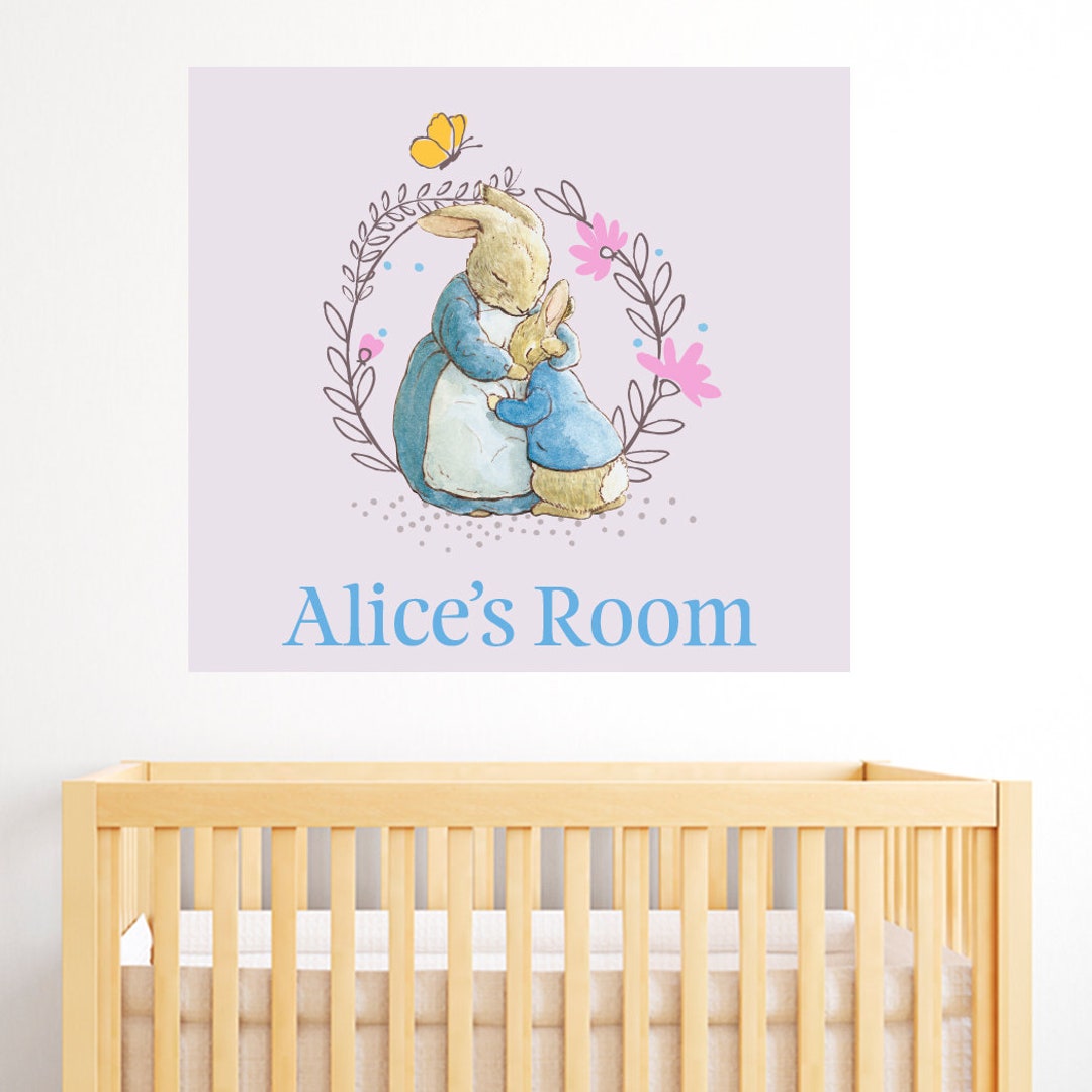 Official Peter Rabbit Josephine and Peter Rabbit Personalised Wall ...
